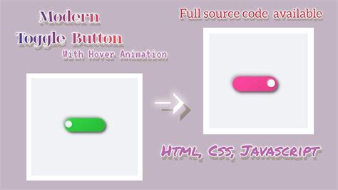 How To Create A Smooth Toggle Button Animation Using Html Css And Javascript Togglebutton