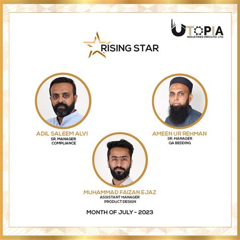Utopia Industries Pvt Ltd On Linkedin Teamappreciation Risingstars