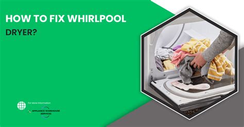 How To Fix Whirlpool Dryer AWS Domestic Appliance Repairs