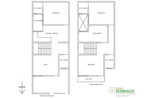G1 New Duplex Layout Design By Urban Terrace 20x50 North