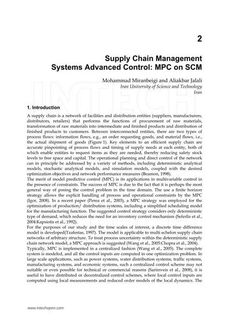 Pdf 2 Systems Advanced Control Mpc On Scm Pdf Dokumen Tips
