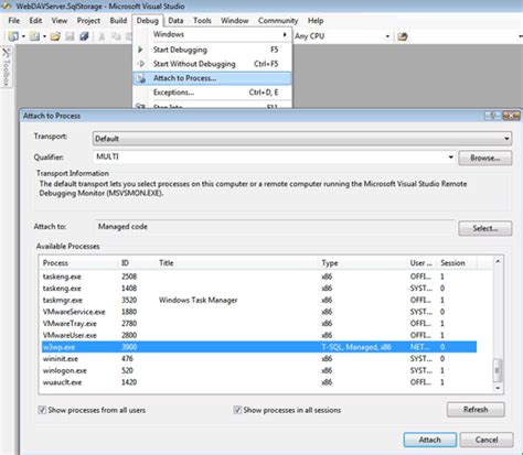 Debugging Aspnet Webdav Server