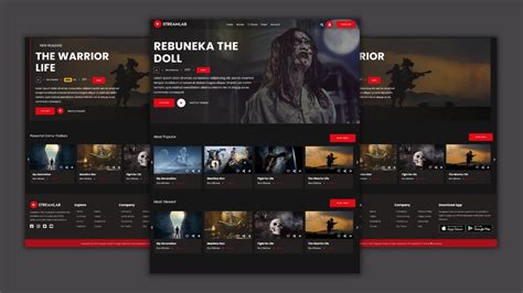 how to create a responsive movie website using html css and jquery