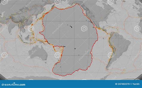 Pacific Tectonics Featured Elevation Grayscale Kavrayskiy Vii Stock Footage Video Of Planet