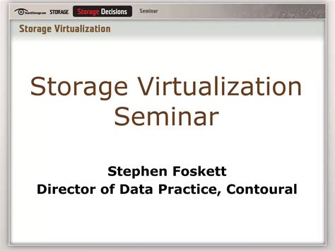 Storage Virtualization Introduction Pptx Operating Systems Computer Software And Applications