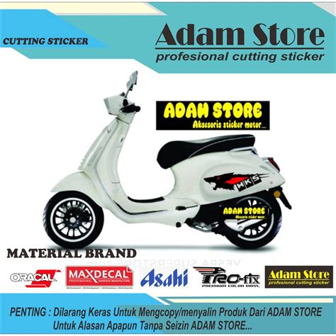 Jual Sticker Motor Vespa Matic Sticker Motor Vespa Lx Sticker Stiker