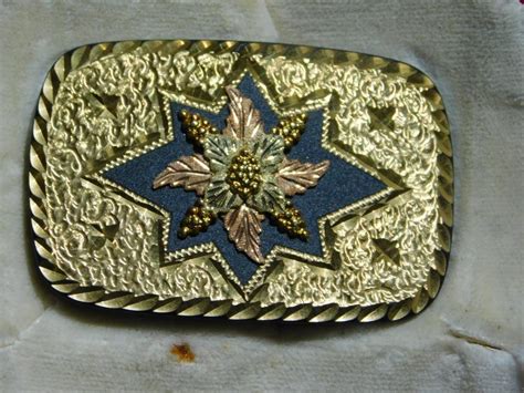 Lot Black Hills Gold Belt Buckle