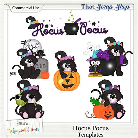 Hocus Pocus Templates {cu} That Scrap Shop