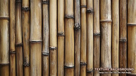 Bamboo Dry Yellow Segment Pattern Premium Ai Generated Psd