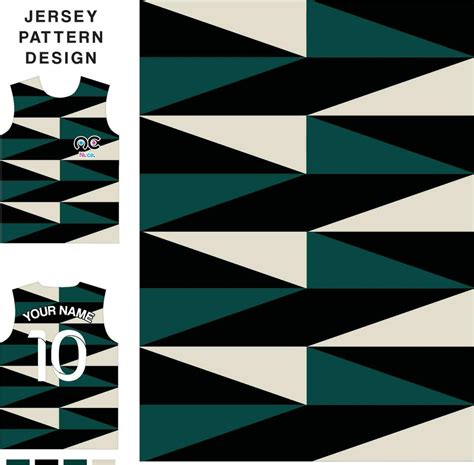Abstract Triangle Concept Vector Jersey Pattern Template For Printing