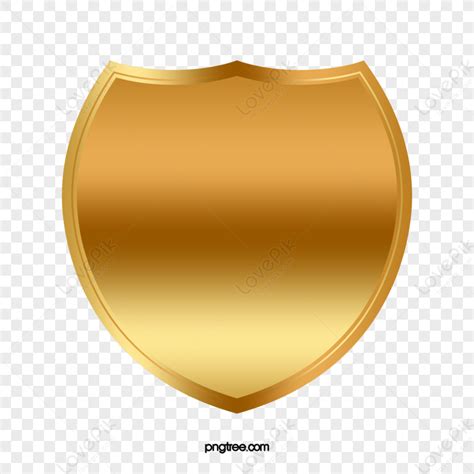 황금빛 휘장 방패 배지 골든 Png 일러스트 무료 다운로드 Lovepik