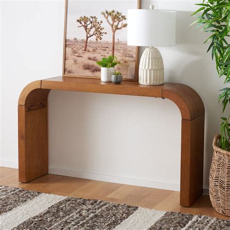 Safavieh Liasonya Modern Wood Console Table Natural
