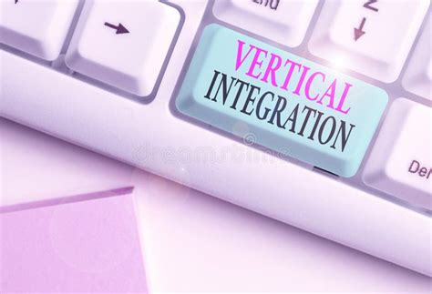 Conceptual Hand Writing Showing Vertical Integration Business Photo Showcasing Merger Of