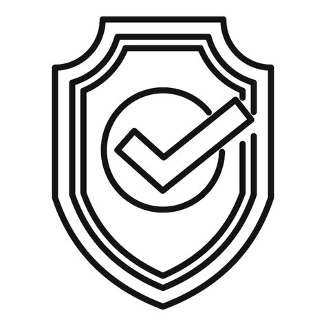 Escudo De Segurança Com Marca De Verificação Que Fornece Proteção E