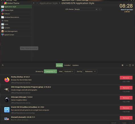 Manjaro KDE Dark Theme Does Not Effect The Software Center R ManjaroLinux