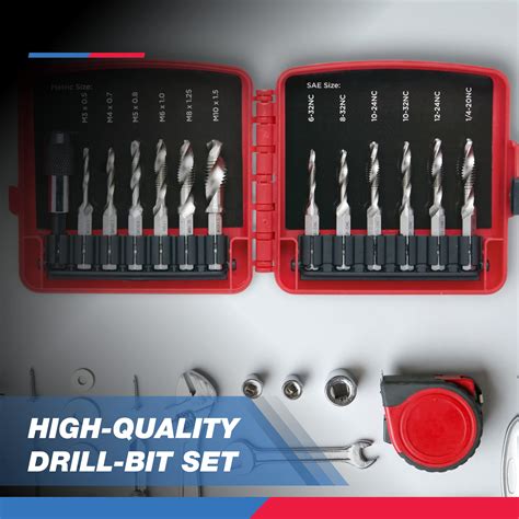Snapklik NEIKO 10059A Combination Drill And Tap Bit Set