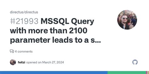 Mssql Query With More Than 2100 Parameter Leads To A Sql Exception