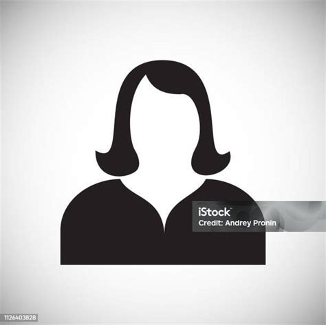 Icône De Profil Sur Fond Blanc Pour Le Graphisme Et Webdesign Vecteur