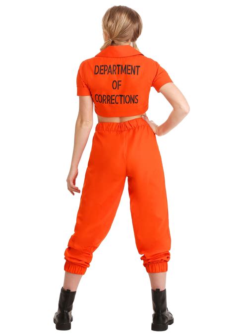 Orange Inmate Prisoner Costume For Women