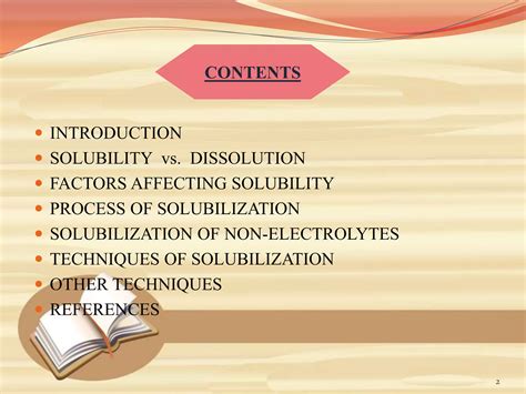 Dissolution And Solubility Pptx Chemistry Science