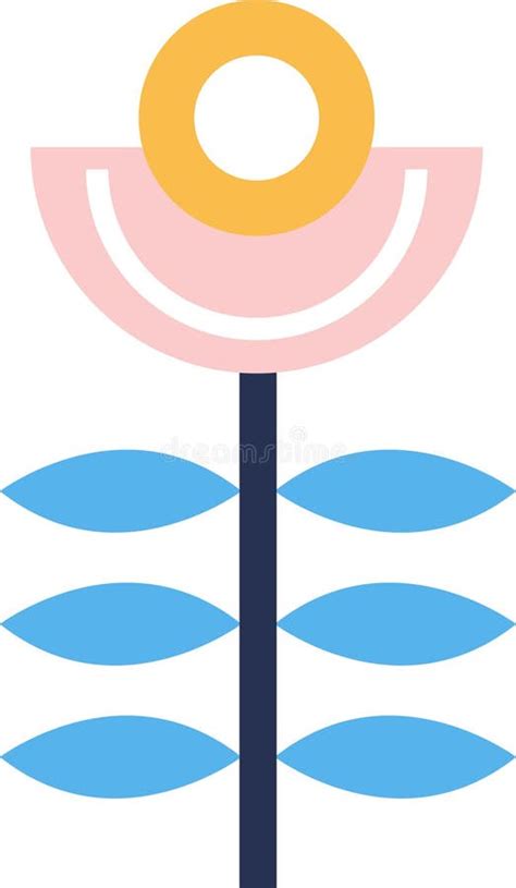 Geometric Abstract Flower Stock Vector Illustration Of Geometric
