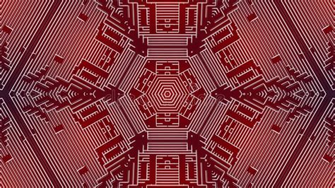 Sci Fi D Render Abstract White Wireframe On Red Bg Stock Illustration Illustration Of