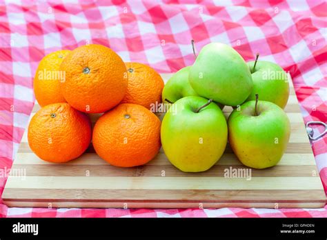 Apples And Oranges Stock Photo Alamy