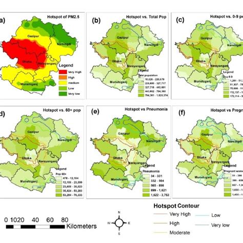 The Extracted A Hotspot Map Was Overlaid With B Total Population