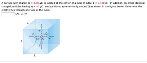 Solved A Particle With Charge Q Mu C Is Located At Chegg Com