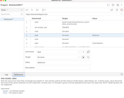 Selenium IDE Creating Scripts