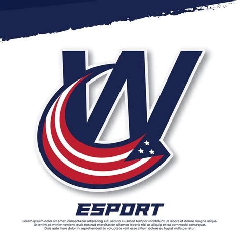 Premium Vector Letter W Logo With American Flag Icon Design Shield