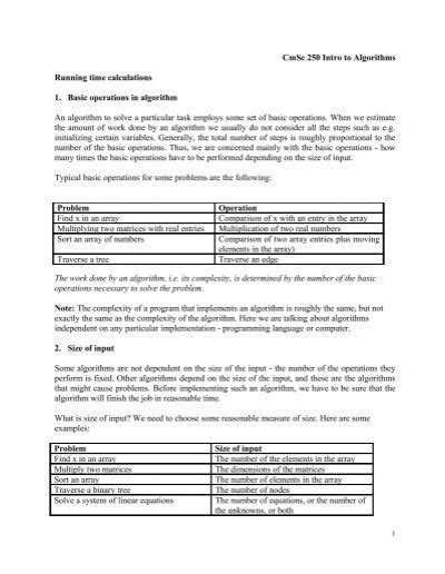 Cmsc 250 Design And Analysis Of Algorithms