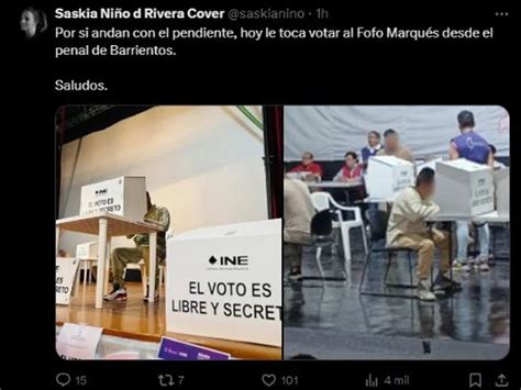 Fofo Márquez Votará Hoy Por El Próximo Presidente De México Desde El