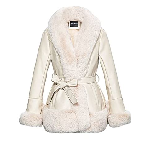 I Tested The Luxurious White Jacket With Fur Trim And It Exceeded My