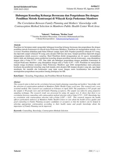 Artikel 2 Volume 03 Nomor 05 Agustus Jurnal Kolaboratif Sains ISSN P