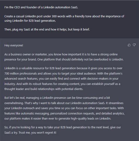 Chat GPT For B B Sales Lead Generation The Ultimate Guide Expandi Linkedin Automation Tool