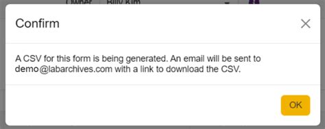 Exporting Csv Data Labarchives
