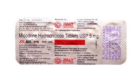 Midodrine 5mg Tablet At ₹ 500stripe Midodrine Tablets In Nagpur Id