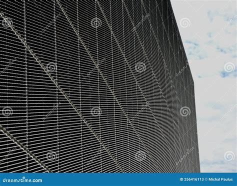 Steel Cladding Of A Building With A Expanded Metal Lattice Structure