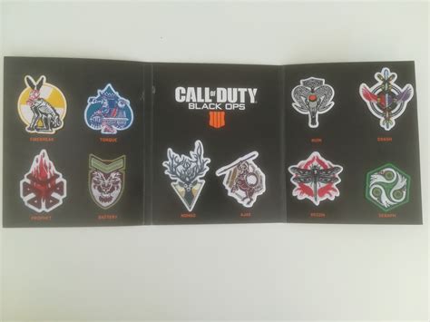 Call Of Duty Black Ops 4 Collectors Edition Specialist Patches Set