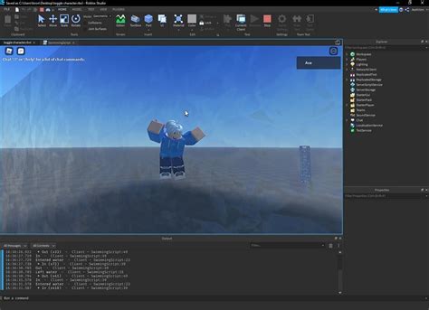 water part s jumping behavior not working correctly scripting support