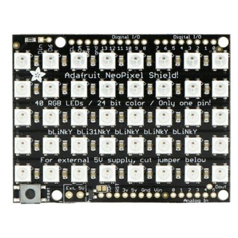 Adafruit Neopixel Shield 5x8 40rgb Led Ws2812b Botland Robotic Shop