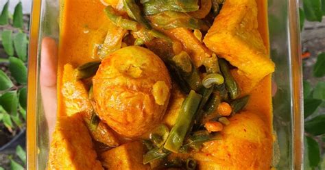Resep Gulai Tahu Telur Kacang Panjang Oleh Dila Abdullah Cookpad