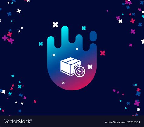 Shipping Tracking Simple Icon Delivery Timer Vector Image