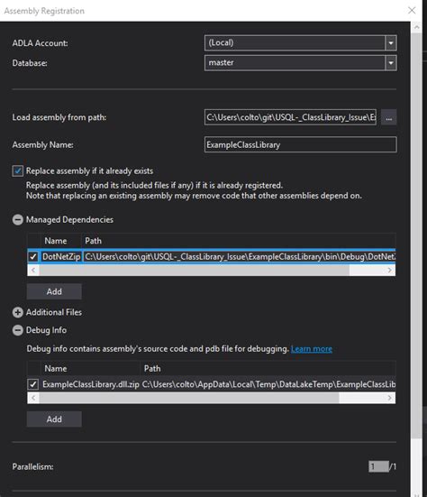 github coltonf93 usql classlibrary issue this is a very basic usql