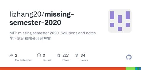github lizhang20 missing semester 2020 mit missing semester 2020