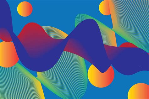 Colorful Gradient Wave Abstract Background Modern Poster With Gradient