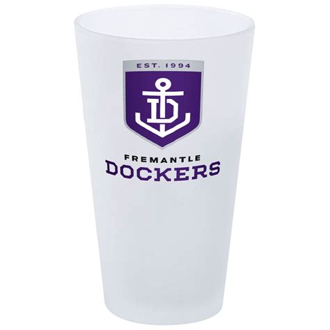 Fremantle Dockers Frosted Glass The Afl Store