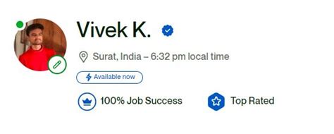 My Work Is Top Rated On Upwork Vivek Kheni Posted On The Topic
