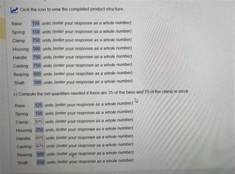 Solved Please Answer Question C Compute The Net Quantities